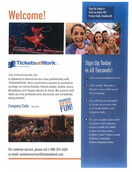 Tickets at Work!! | City of Hendersonville, NC | Official Website